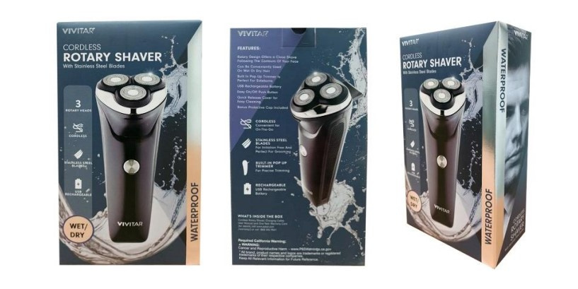 Compra Vivitar Rasuradora PGV320-NOC, 3 Cabezales, Negro, PGV320-NOC ...