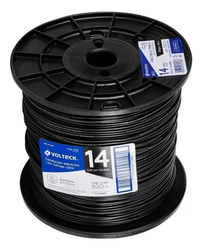 Compra Volteck Bobina de Cable Eléctrico THHW-LS, 14 AWG, 500 Metros ...