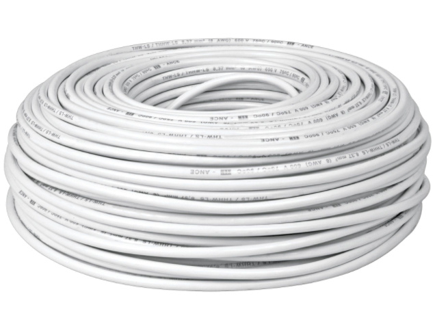 Volteck Bobina de Cable de Cobre con Aislamiento, 100 Metros, Blanco ...