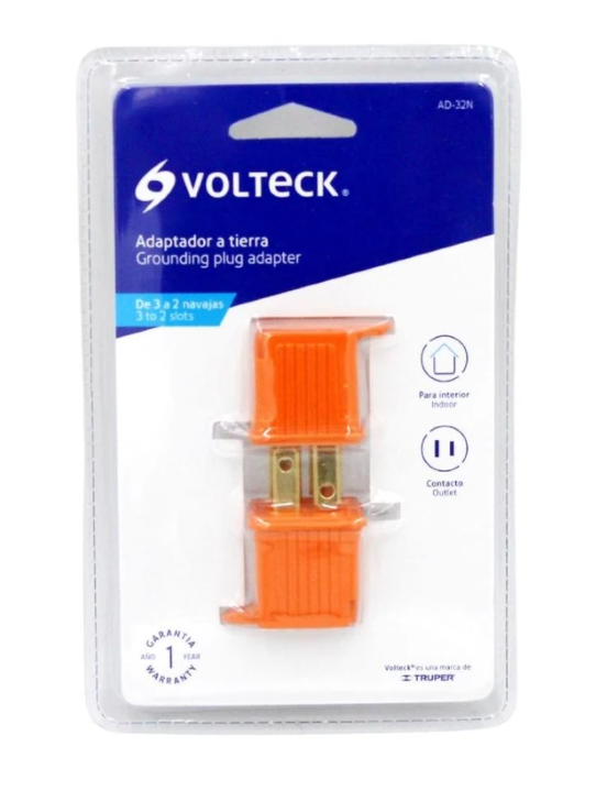 Compra Volteck Multicontacto de Pared, 1 Contacto, 127V, 2 Piezas 46253 ...