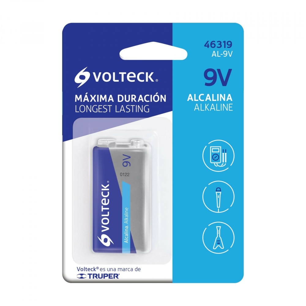 Volteck Pila Alcalina, 9V, 1 Pieza | Cyberpuerta.mx