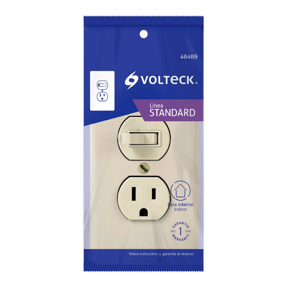 Compra Volteck Placa Armada Interruptor y Contacto, Marfil 48489 ...