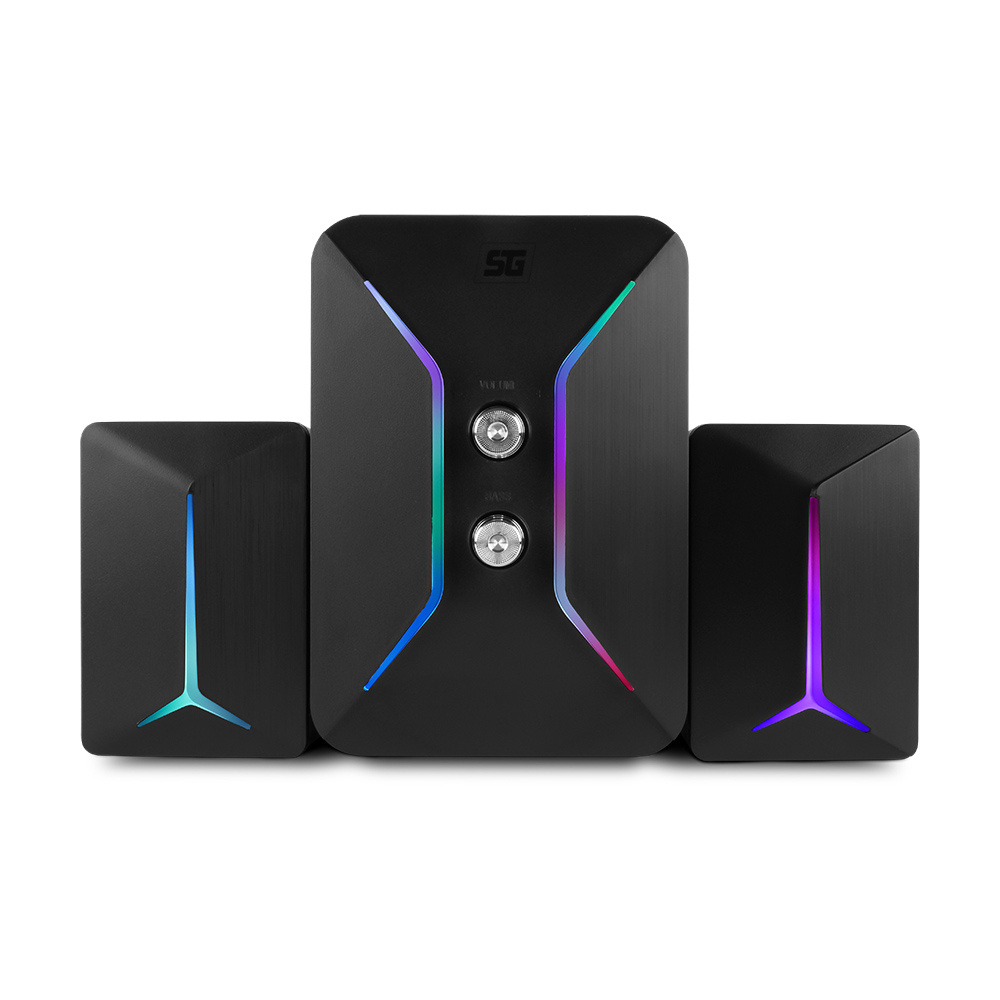 Compra Vorago Bocinas con Subwoofer Start The Game RGB 2.1 Negro, SPK-250 | Cyberpuerta.mx