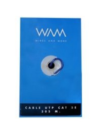 Compra WAM Bobina de Cable Cat5e UTP, 305 Metros, Azul, CAT5E-AZUL ...