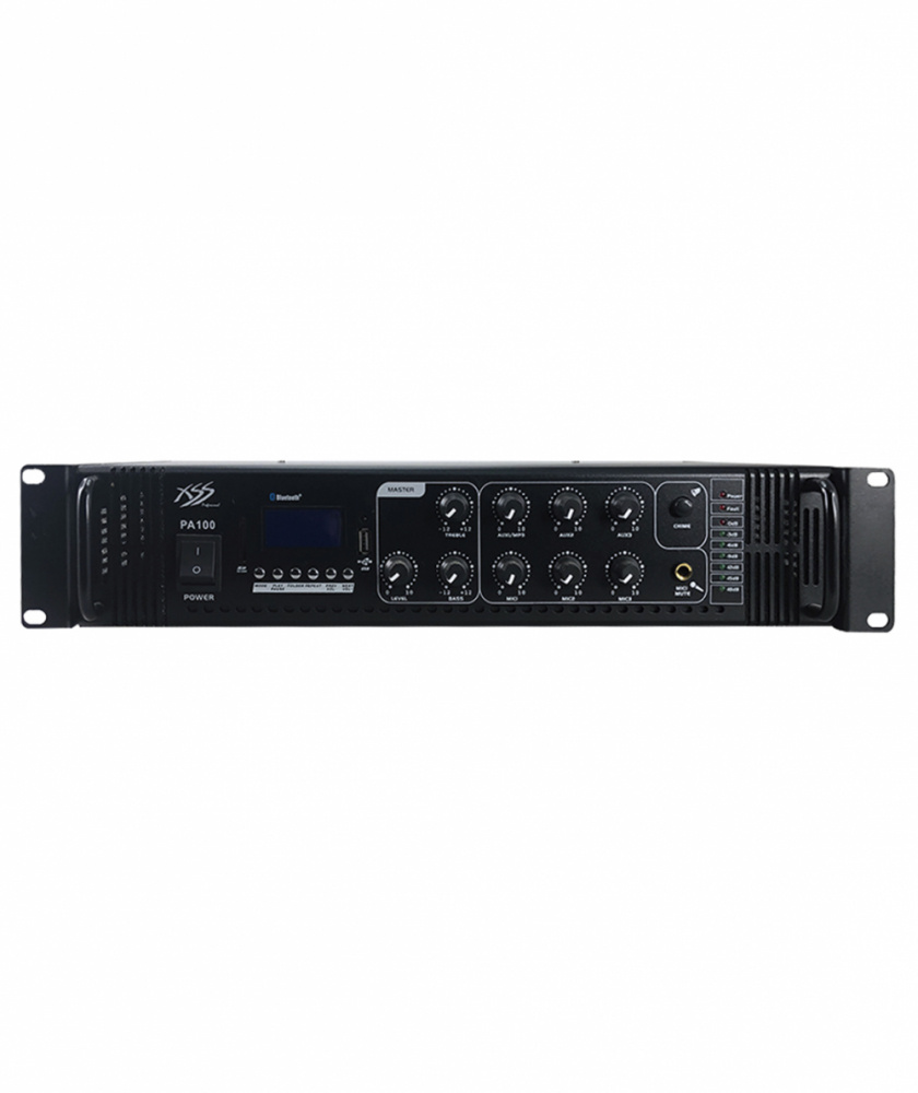 XSS Amplificador de Audio PA100, 100W RMS, Bluetooth, USB, Negro ...