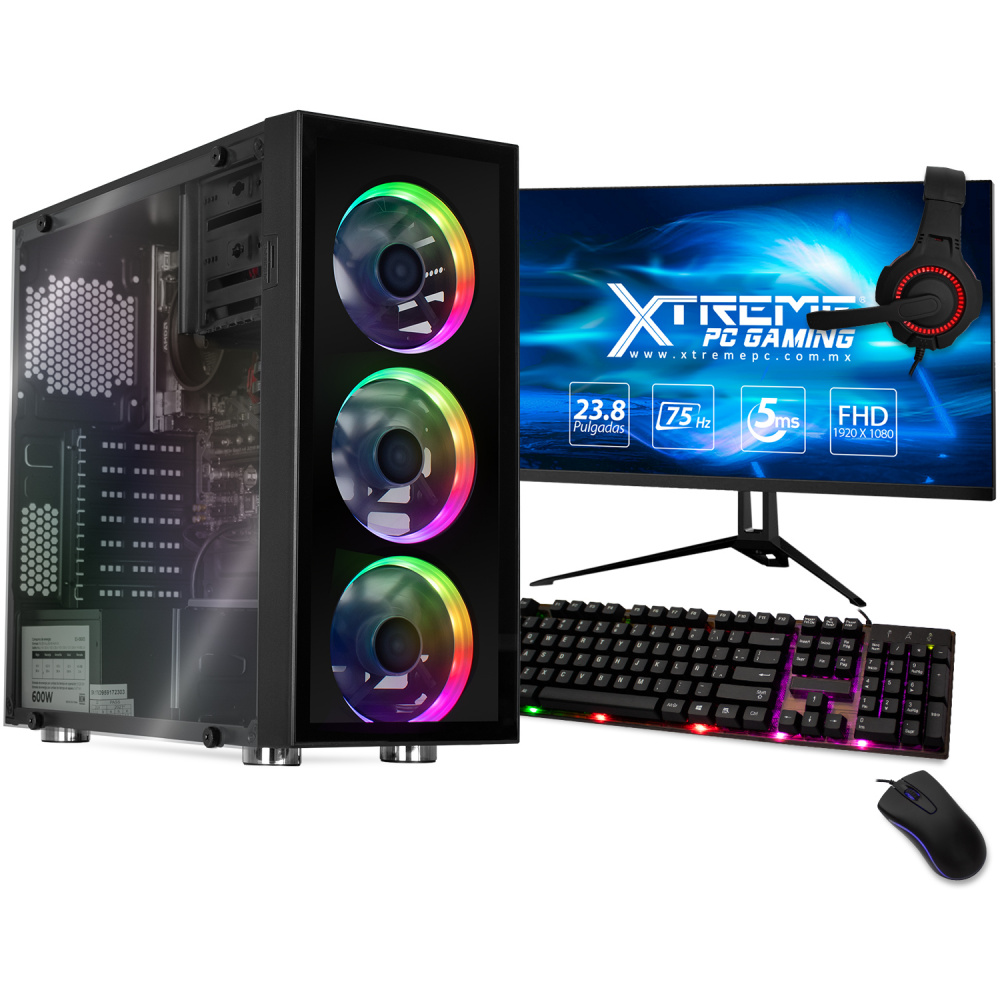 Opiniones sobre Computadora Gamer Xtreme PC Gaming CM-50140, AMD Ryzen 5 PRO 4650G 3.70GHz, 8GB ...