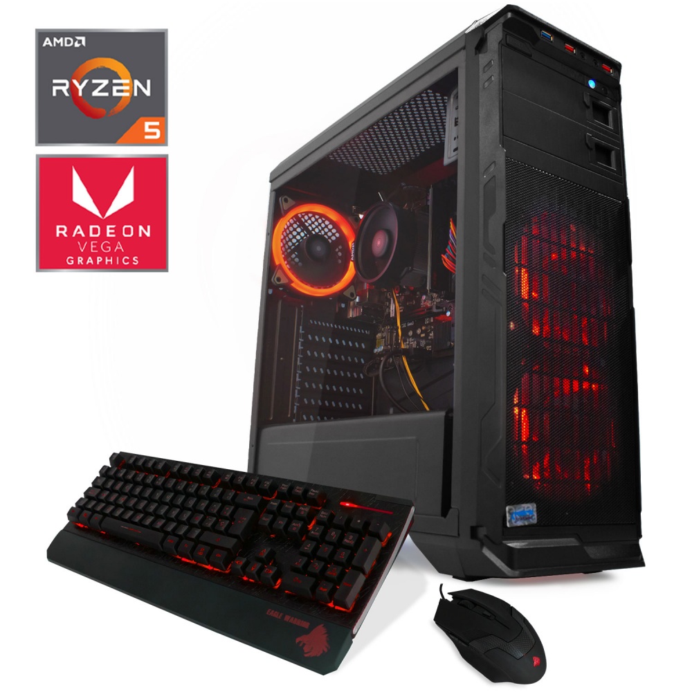 Compra Computadora Gamer Xtreme PC Gaming Ryzen 5 1TB XPGEWR58GBVEGA11BR | Cyberpuerta.mx
