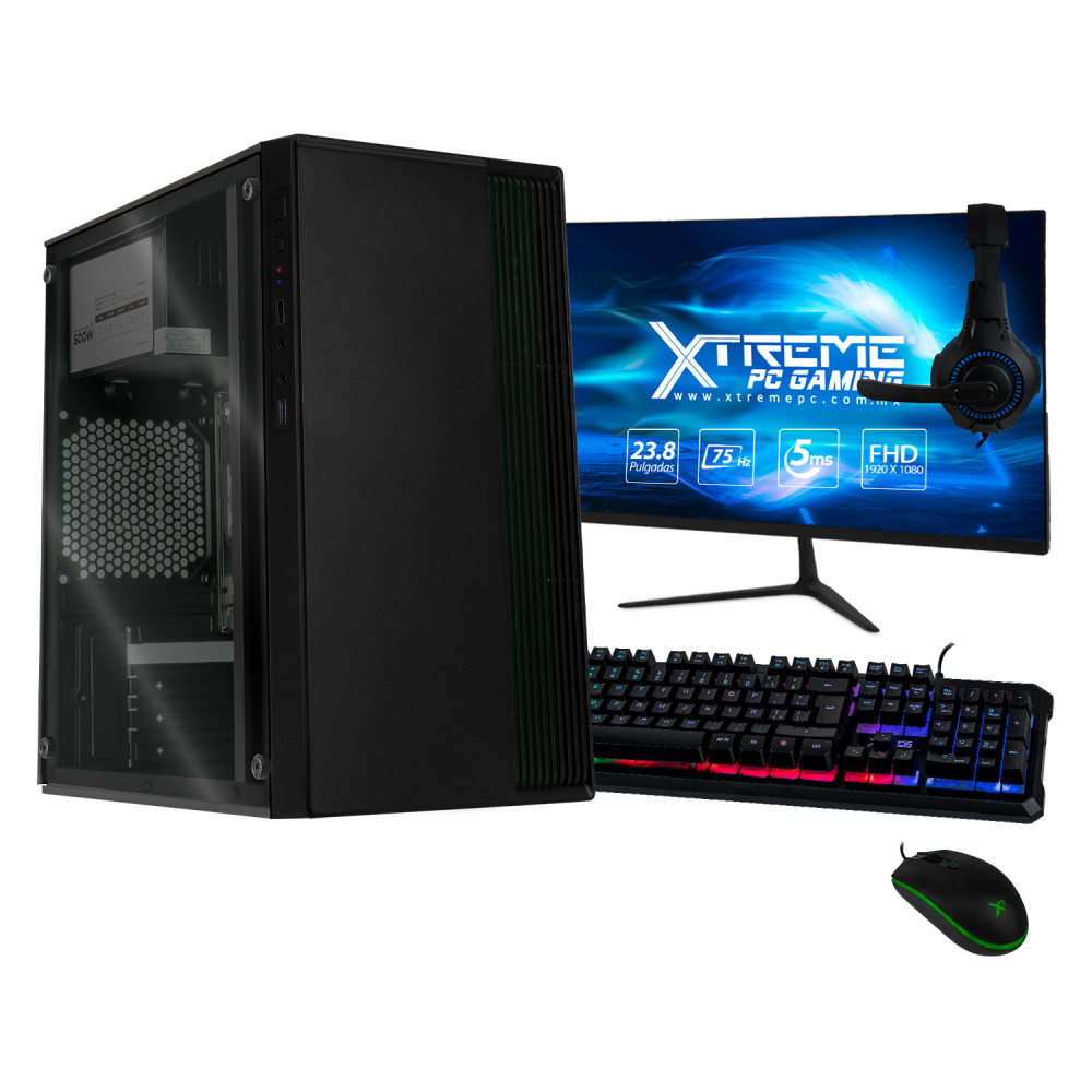 Compra Xtreme PC Gaming, Celeron J4125, 16GB, 500GB SSD, W10 XTACIQ16GBHD600MFB | Cyberpuerta.mx