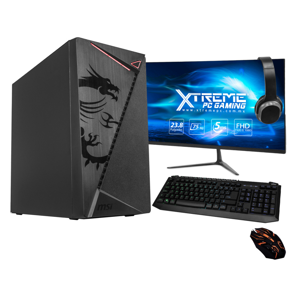 Compra Computadora Xtreme PC Gaming CM-50202, R5, 250GB, XTMSIR58GBRENOIRMB | Cyberpuerta.mx