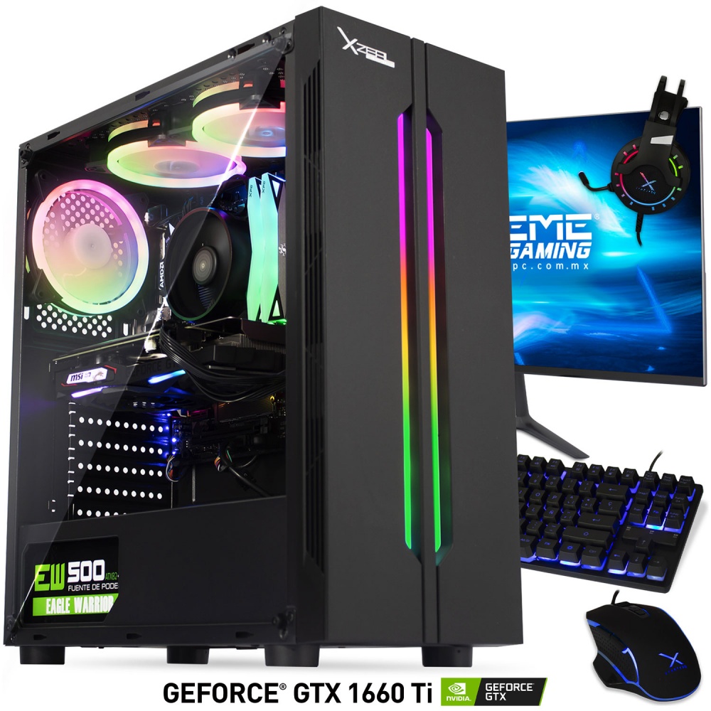 Computadora Gamer Xtreme PC Gaming CM-78031 AMD Ryzen5 XTXZR516GB1660T ...