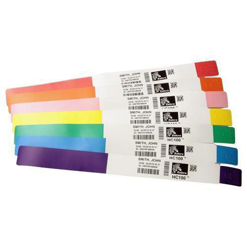 Zebra 10012713-3K Brazaletes 1" x 10", Térmica Directa, 350 Etiquetas ...