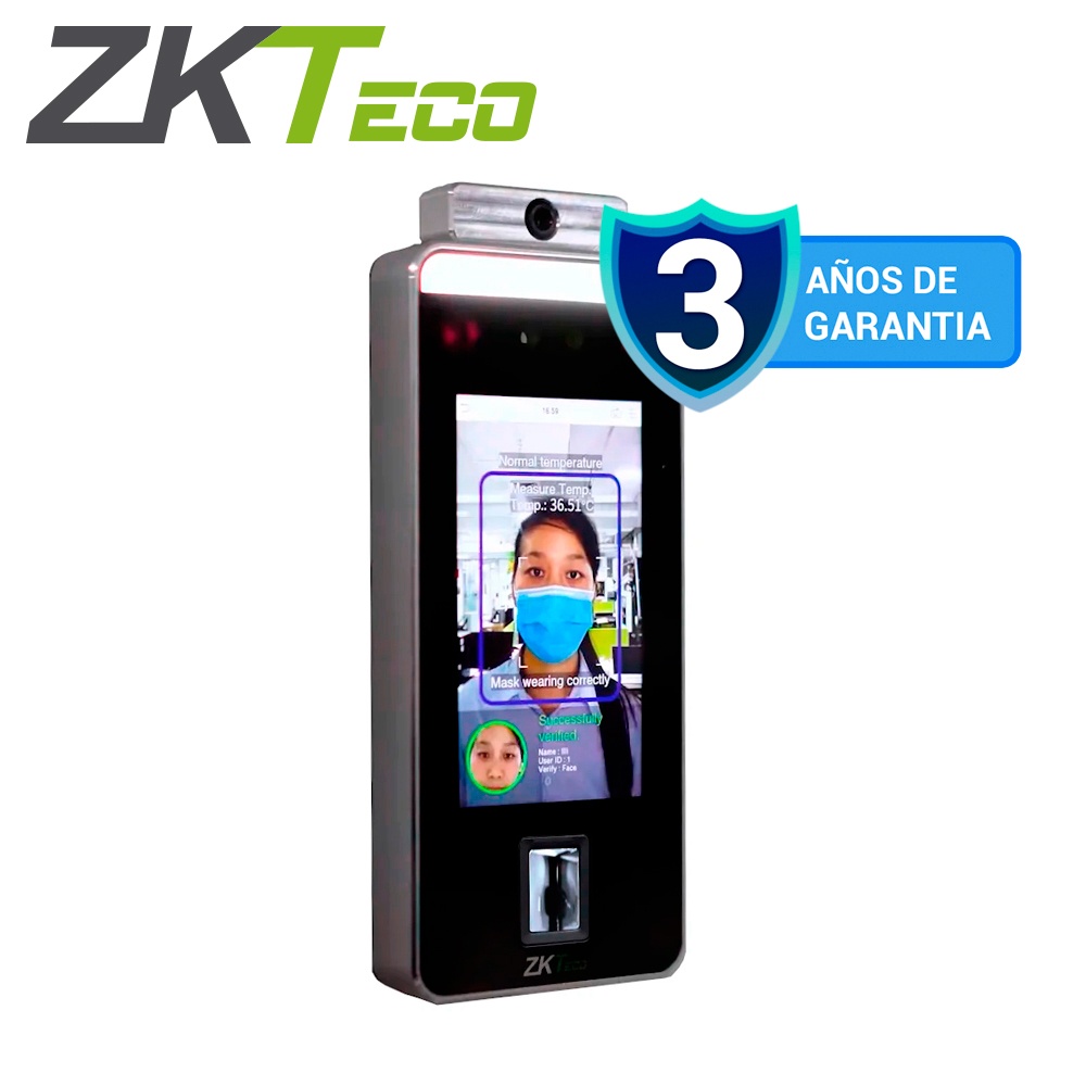 Compra ZKTeco Control de Acceso y Asistencia Biométrico SPEEDFACE-V5L(TD) | Cyberpuerta.mx
