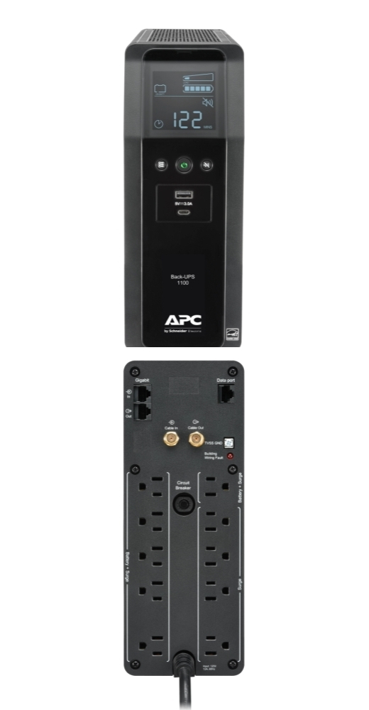 UPS APC 900W 1500VA LCD AVR Iterativo BR1500M2-LM - Mivoot
